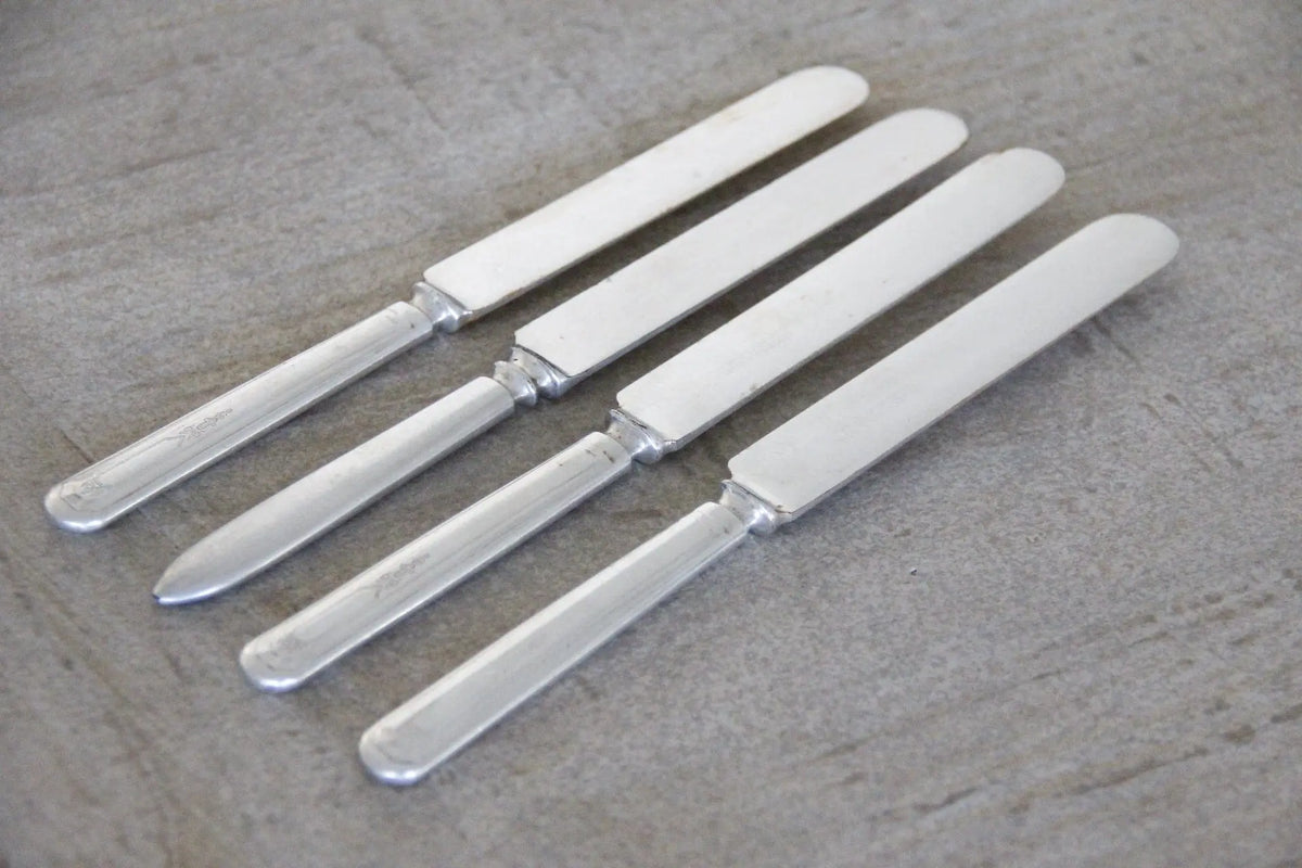 Antique Silverware Set | Blunt Table Knife 4 Pcs – Debra Hall Lifestyle