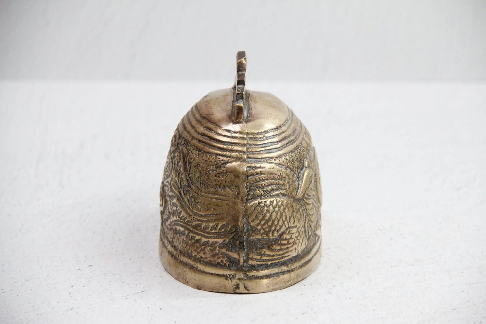 Chinese Bronze Bell-Qing Brass Temple Bell Phoenix Bird | Debra Hall ...