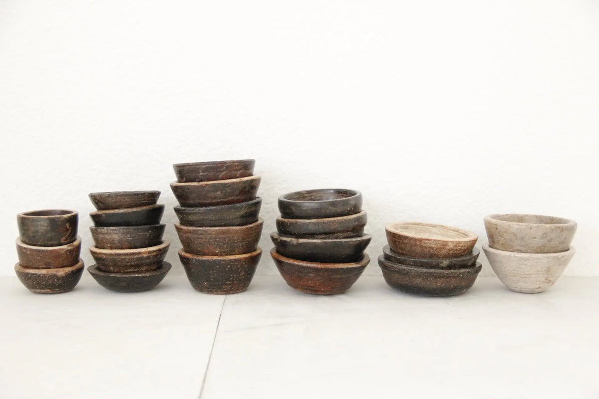Hand Carved Stone Bowl - Unique Indian Spice Dish One – Debra Hall ...